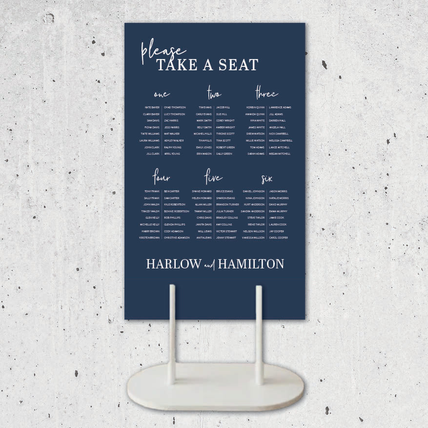 Linear Love Seating Chart – Chanel Dixon Designs