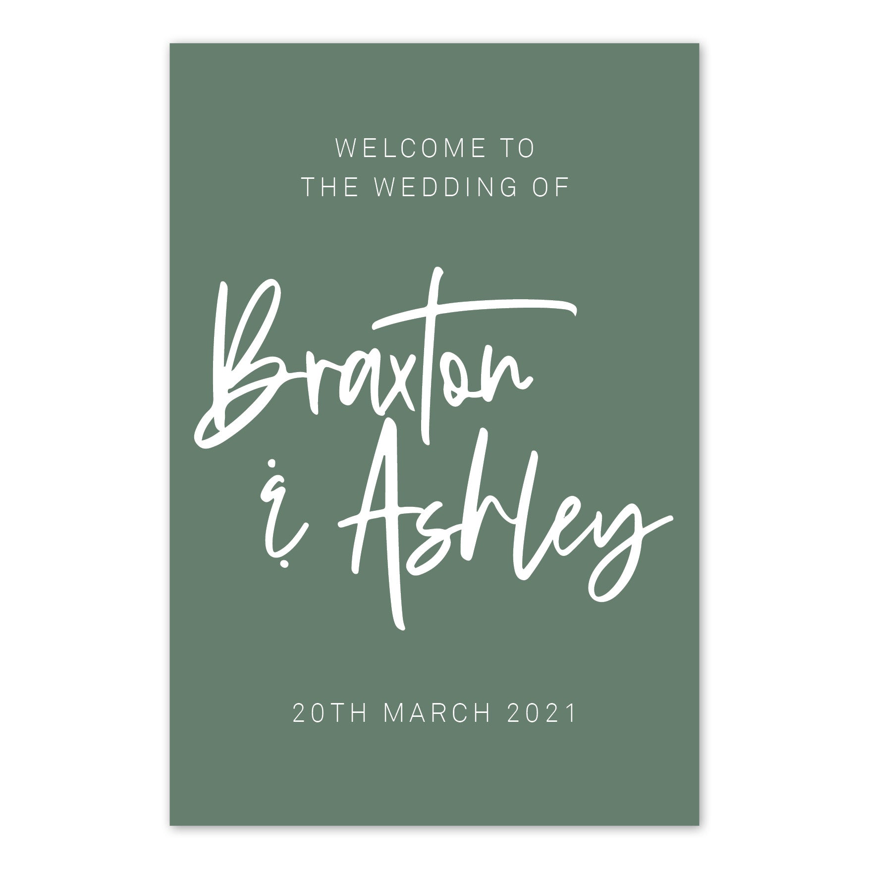 The Ashley Welcome Sign – Chanel Dixon Designs